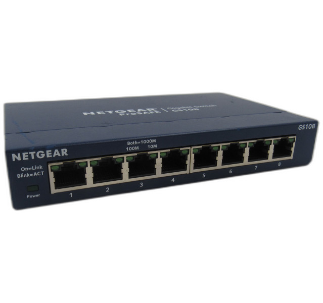 Netgear Prosafe GS108v4 8 port Gigabit Switch