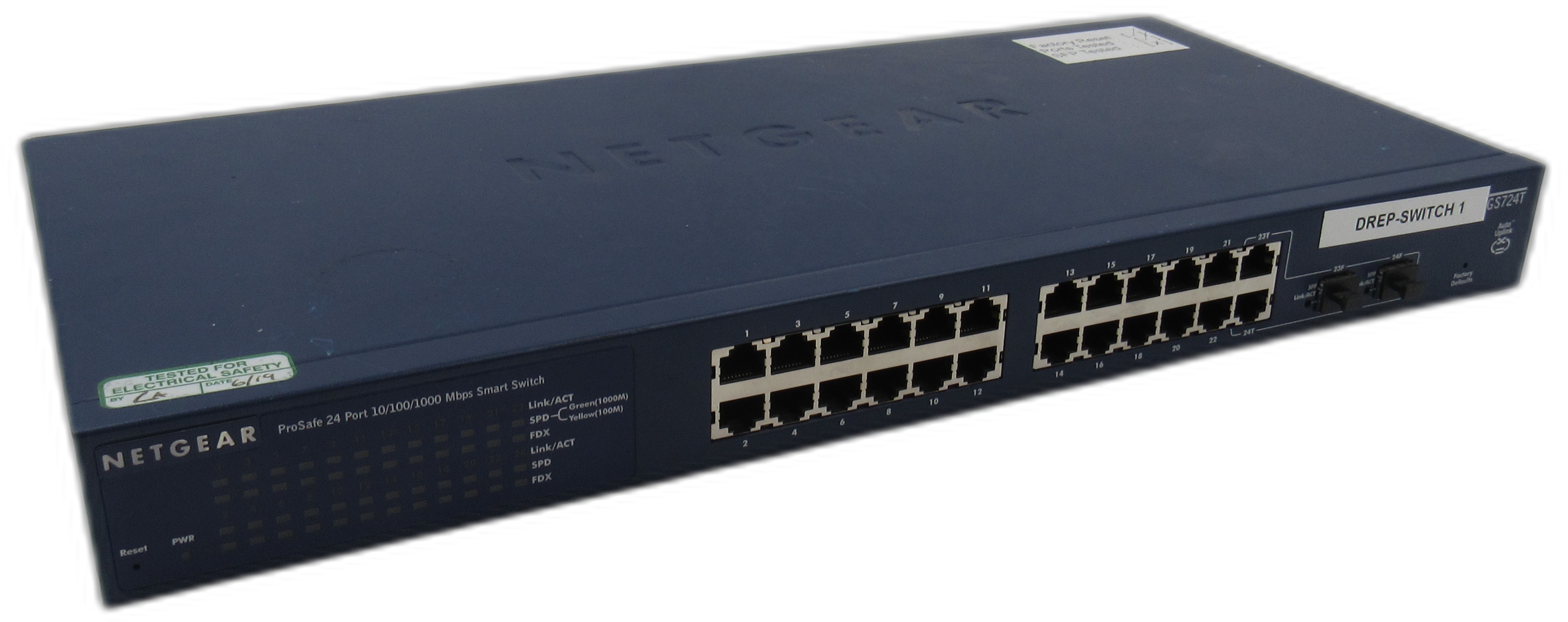 Netgear Prosafe 10/100/1000 Gigabit 24 port GS724TS Smart Managed Switch