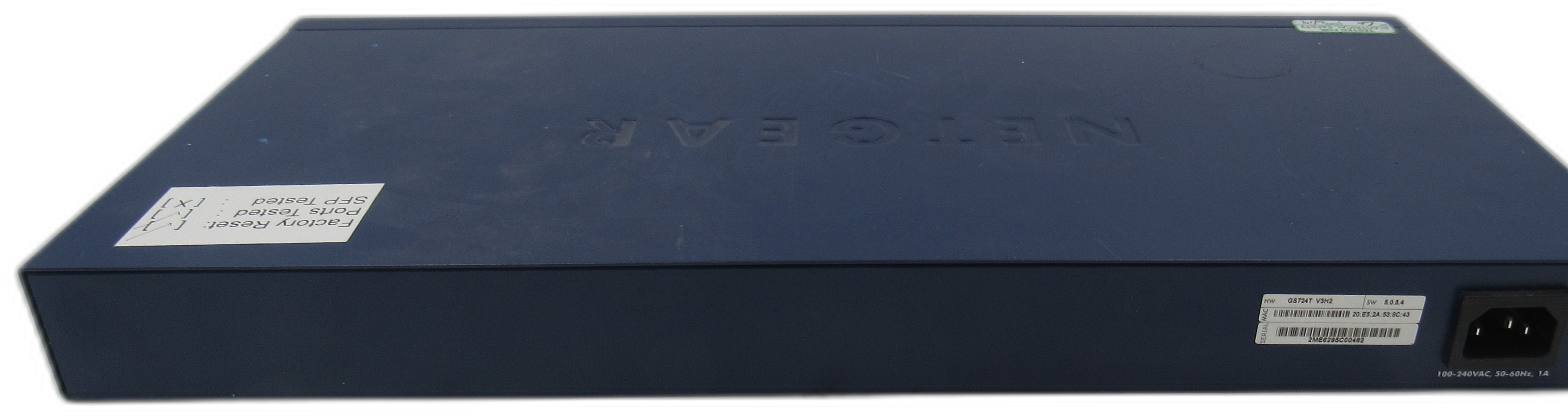 Netgear Prosafe 10/100/1000 Gigabit 24 port GS724TS Smart Managed Switch