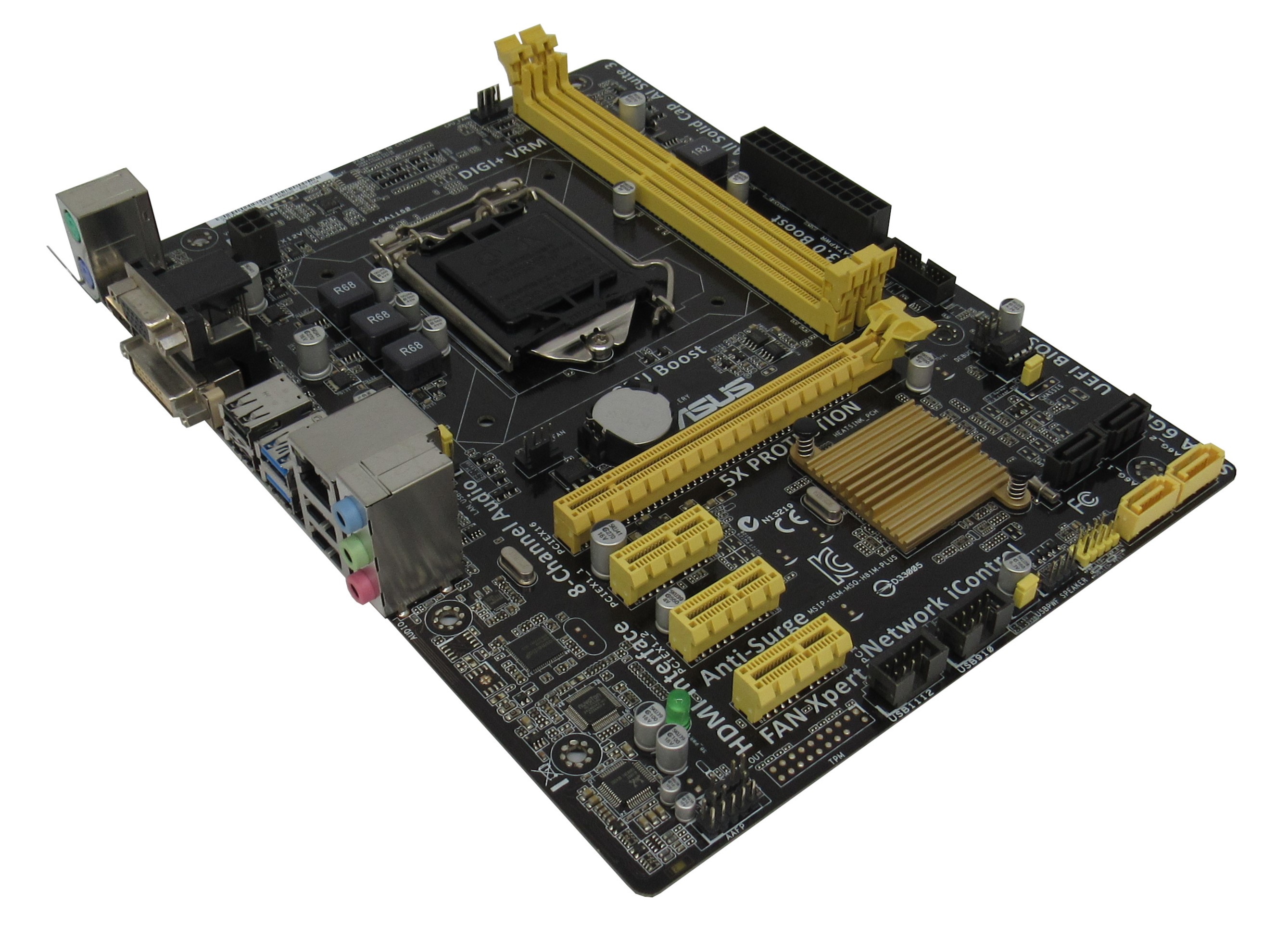 ASUS H81M-Plus Motherboard Socket LGA 1150 - IO Shield Included