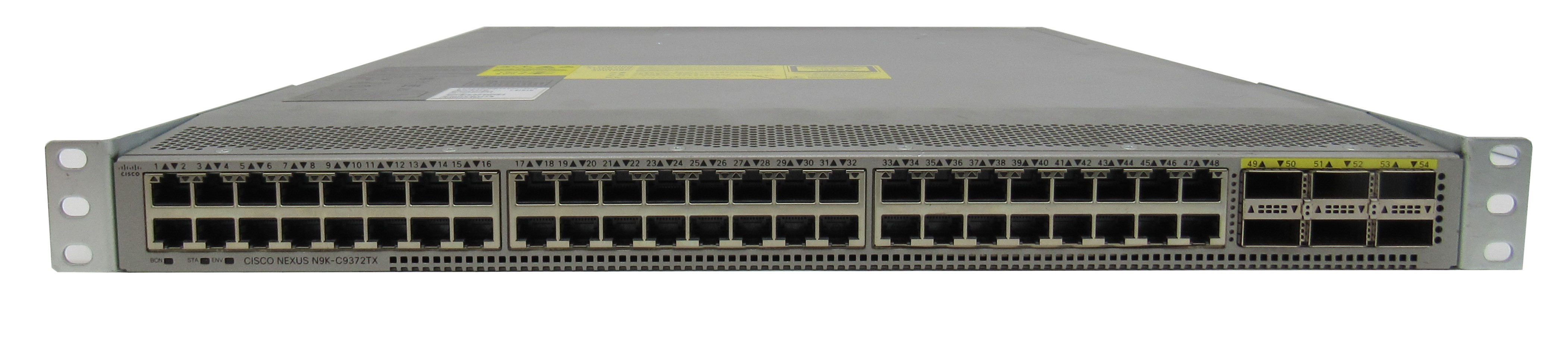 Cisco Nexus N9K-C9372TX v03 48 Port Switch With Ears