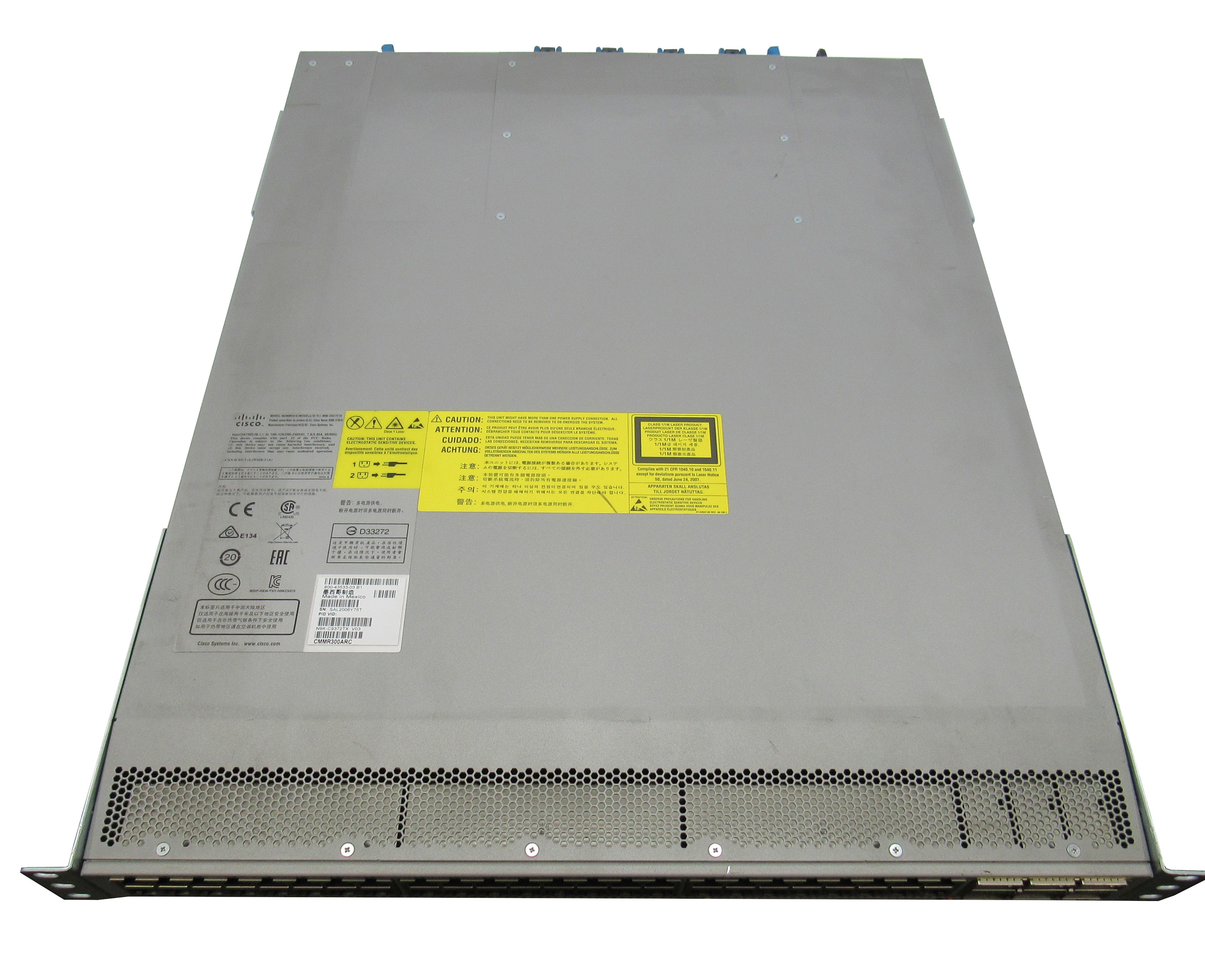 Cisco Nexus N9K-C9372TX v03 48 Port Switch With Ears